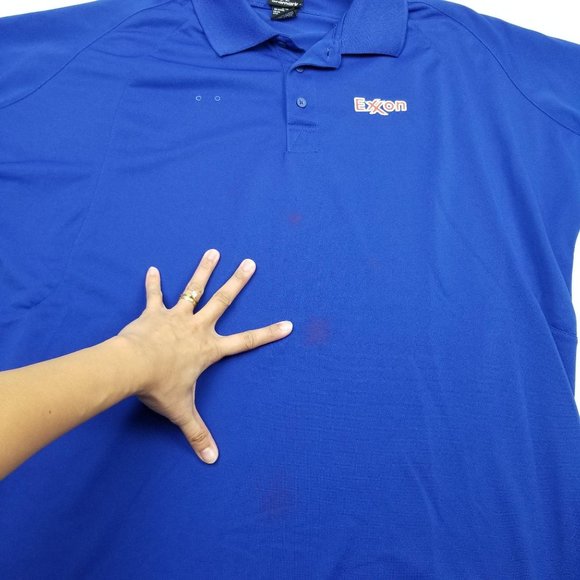Aramark | Shirts | Aramark Exxon Polo Size Large Short Sleeve Blue ...